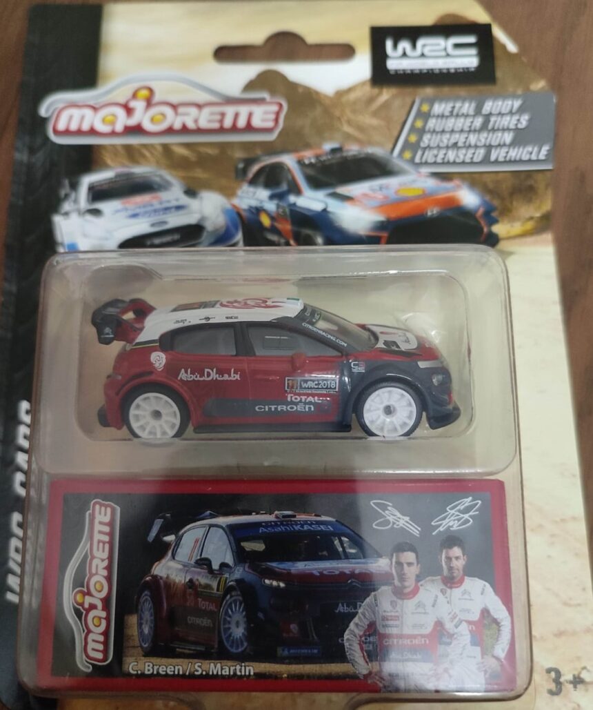 Citroen C3 WRC 2018 – Majorette WRC Cars. – Crazy 4 Diecasts