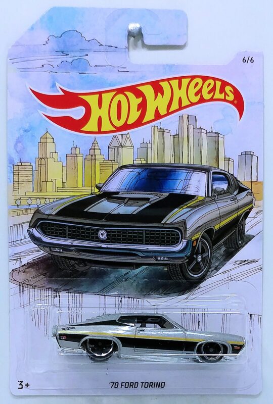 Hot Wheels Card Art Premium – Detroit Muscle – 70 Ford Torino – Light ...