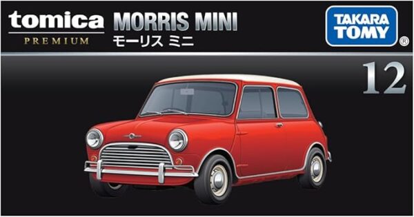 Tomica Premium # 12 – Morris Mini (Box). – Crazy 4 Diecasts