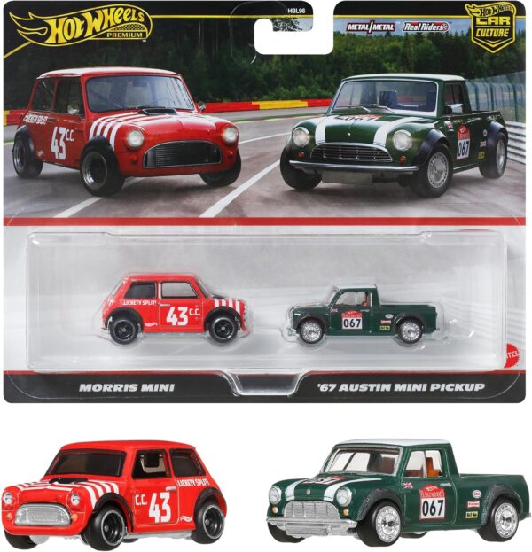 Hot Wheels Premium 2 Pack – Morris Mini & ’67 Austin Mini (JBK97 ...