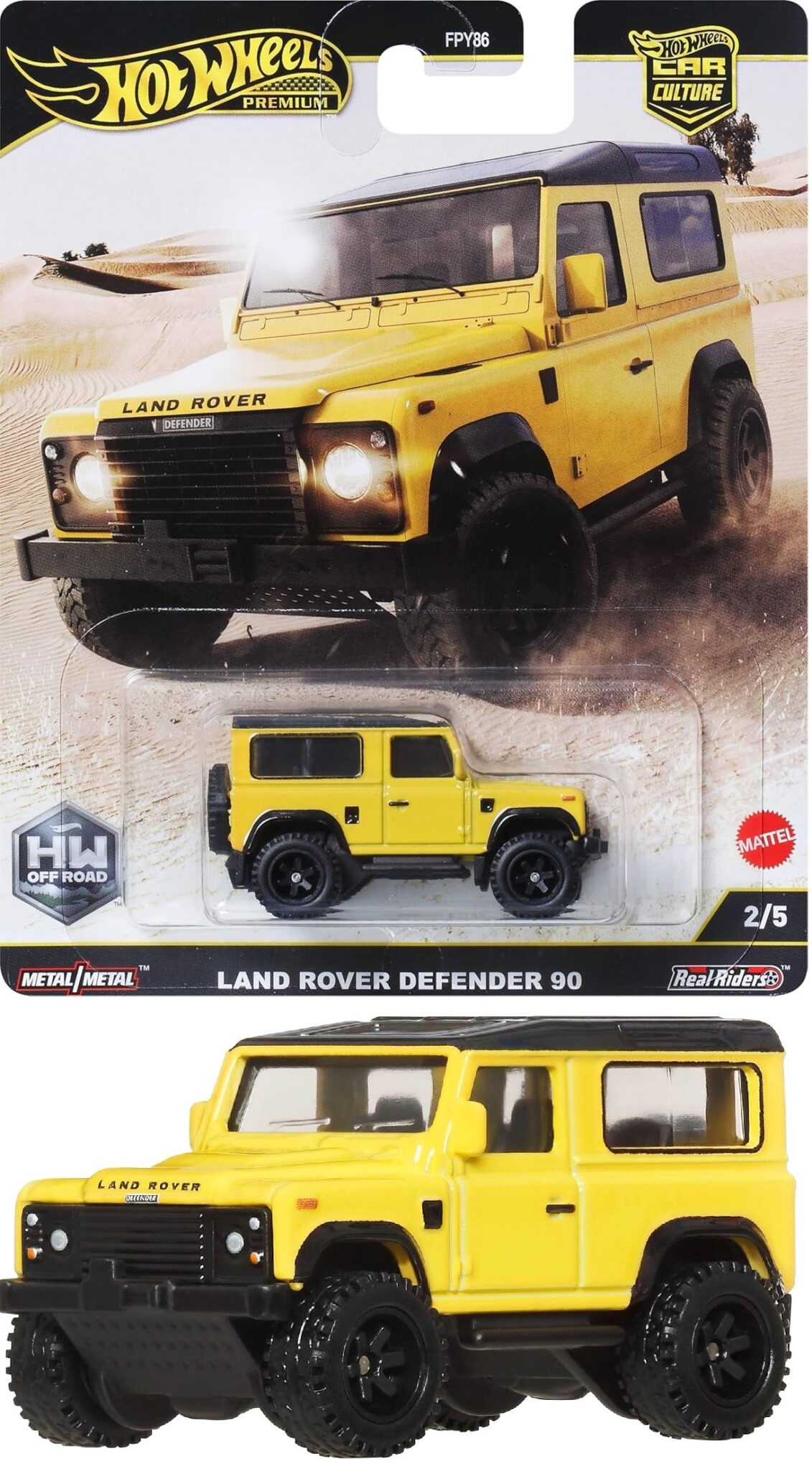 Hot Wheels Premium Car Culture Offroad – Land Rover Defender 90 (JBK74 ...